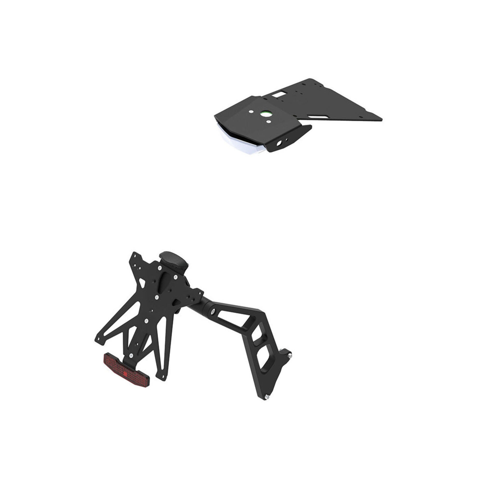 Black Adjustable License Plate Holder Kit | Lightech